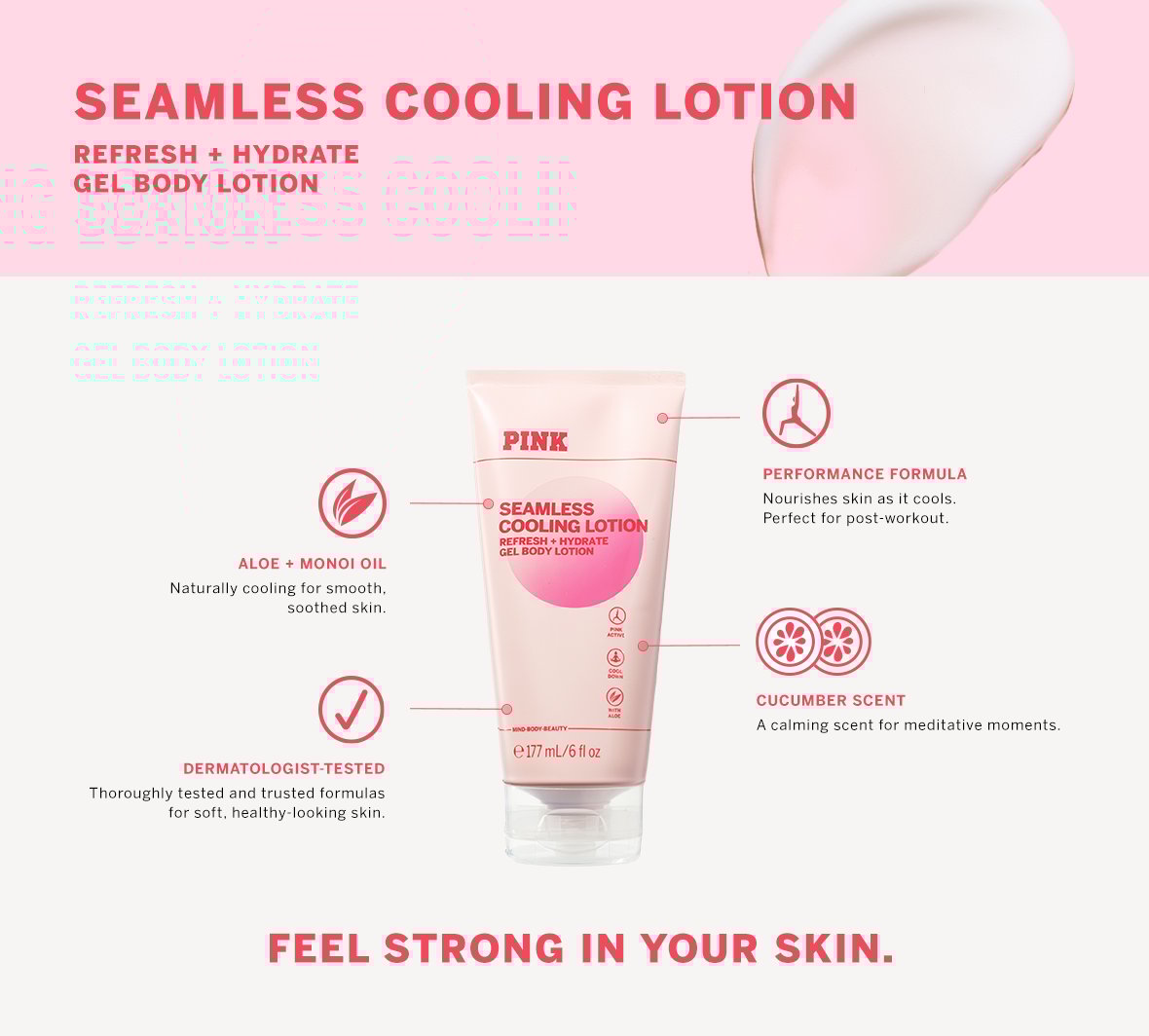 Buy Seamless Cooling Gel Body Lotion with Aloe , - Order undefined ...
