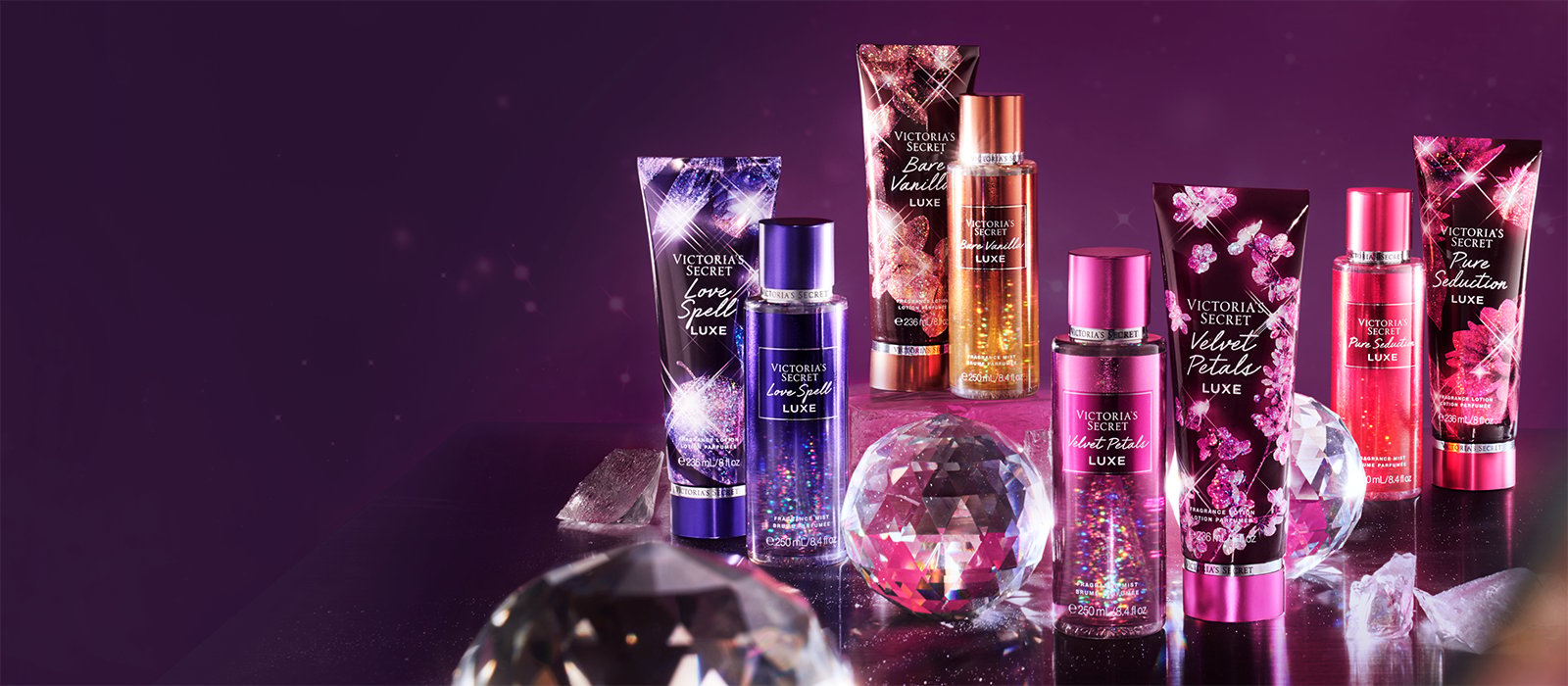 2 VICTORIA'S SECRET Limited Edition Glittering Nights Mist 8.4 O Sale item