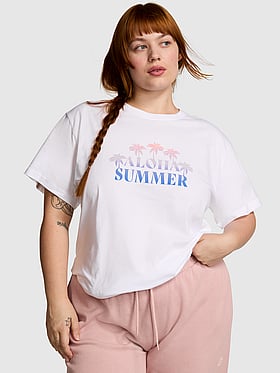 T-Shirts: Cropped, Relaxed Fit, Oversized & More - PINK