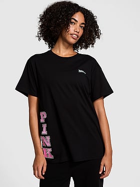 T-Shirts: Cropped, Relaxed Fit, Oversized & More - PINK