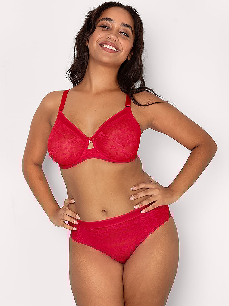 Buy Smooth Lace High Cut Brief, Diva Red - Order Panties online - Victoria's Secret US