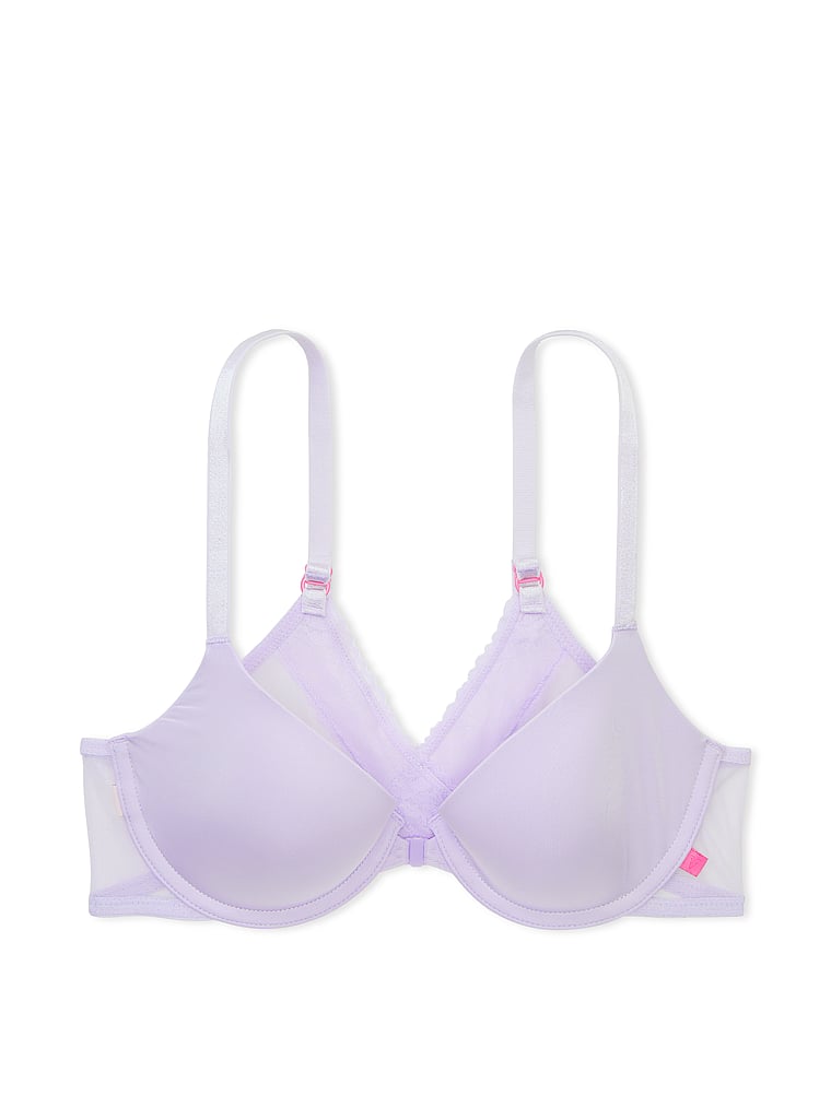 Buy Sexy Tee Front-Close Lightly Lined Demi Bra, Lucky Lilac - Order ...