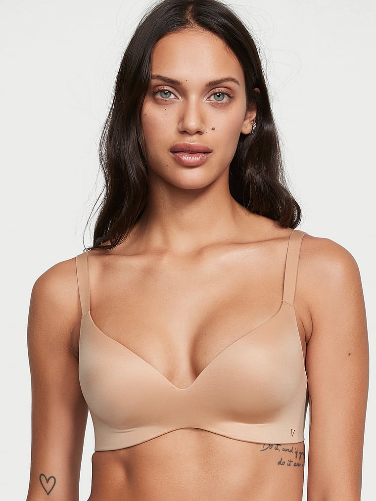 Buy Infinity Flex Lightly Lined Wireless Full-Coverage Bra, Praline - Order Bras online ...
