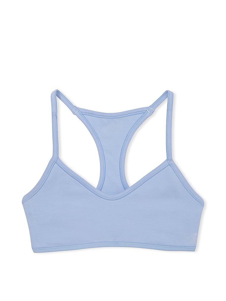 Buy Base Cotton Racerback Bralette, - Order undefined online - PINK US