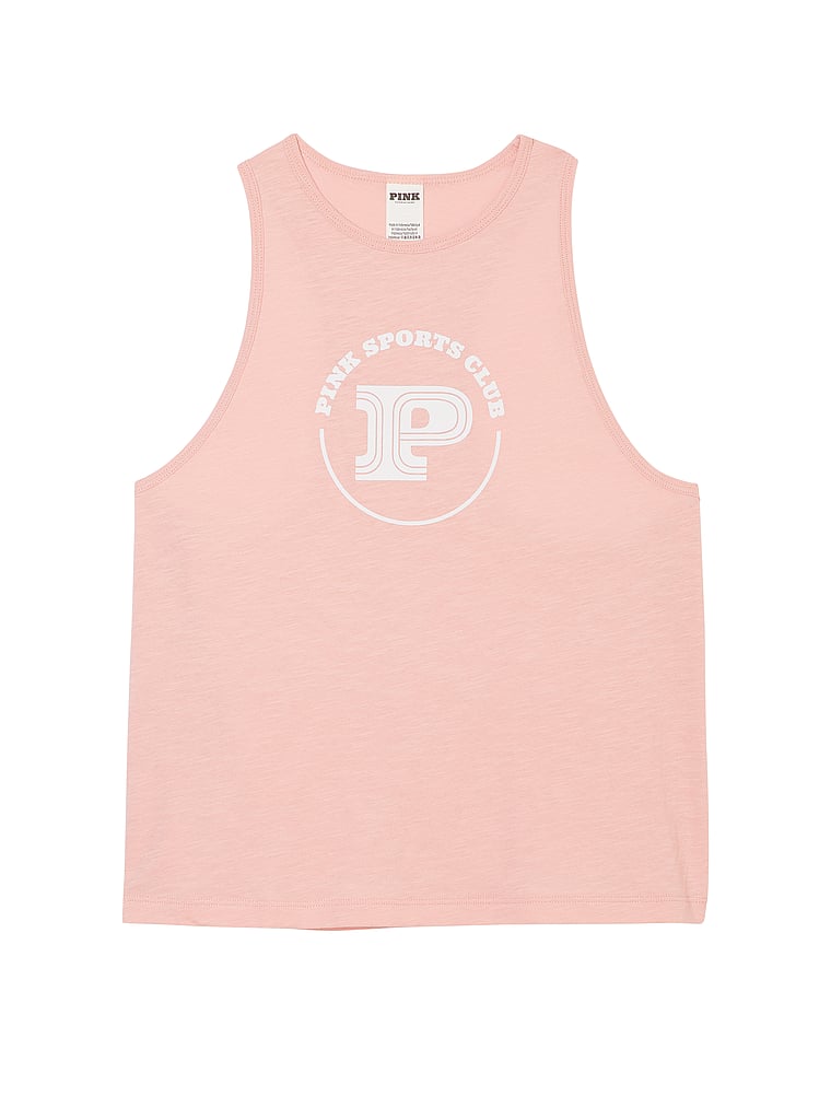 Buy Cotton Cropped Racerback Tank Top, Wanna Be Pink - Order Tops ...