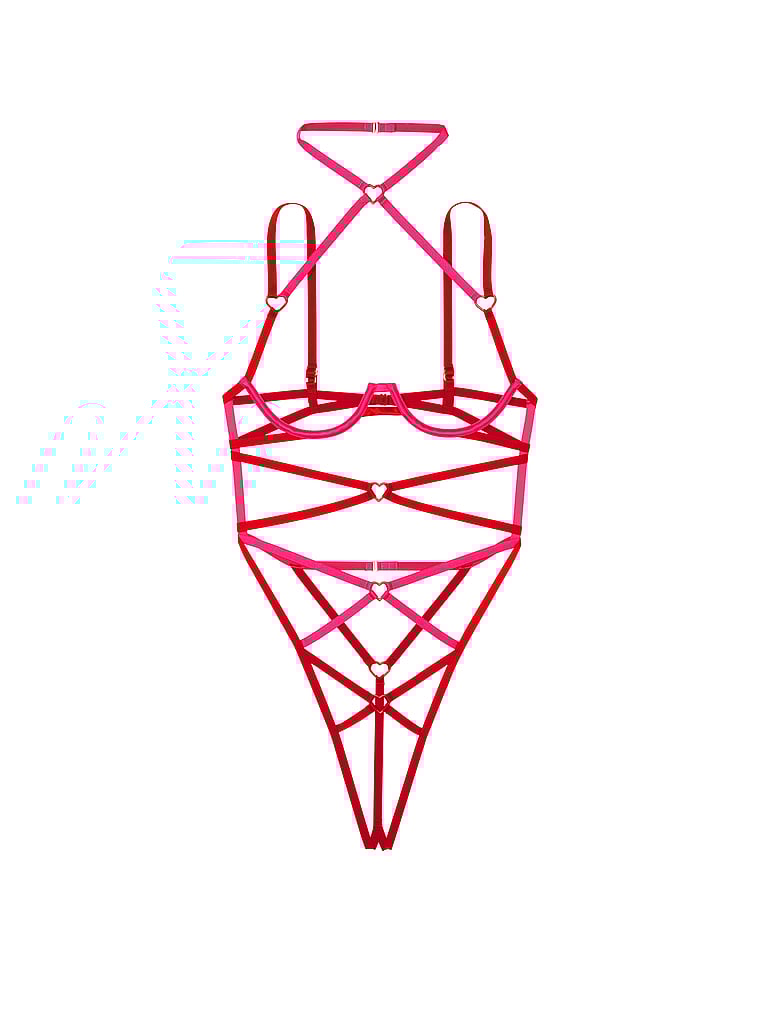 Buy Strappy Heartware Open Teddy, - Order undefined online - Victoria's ...