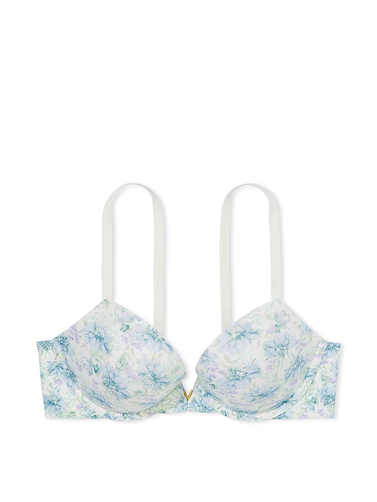 Buy Push-Up Plunge Bra, White Floral - Order Bras online - Victoria's ...