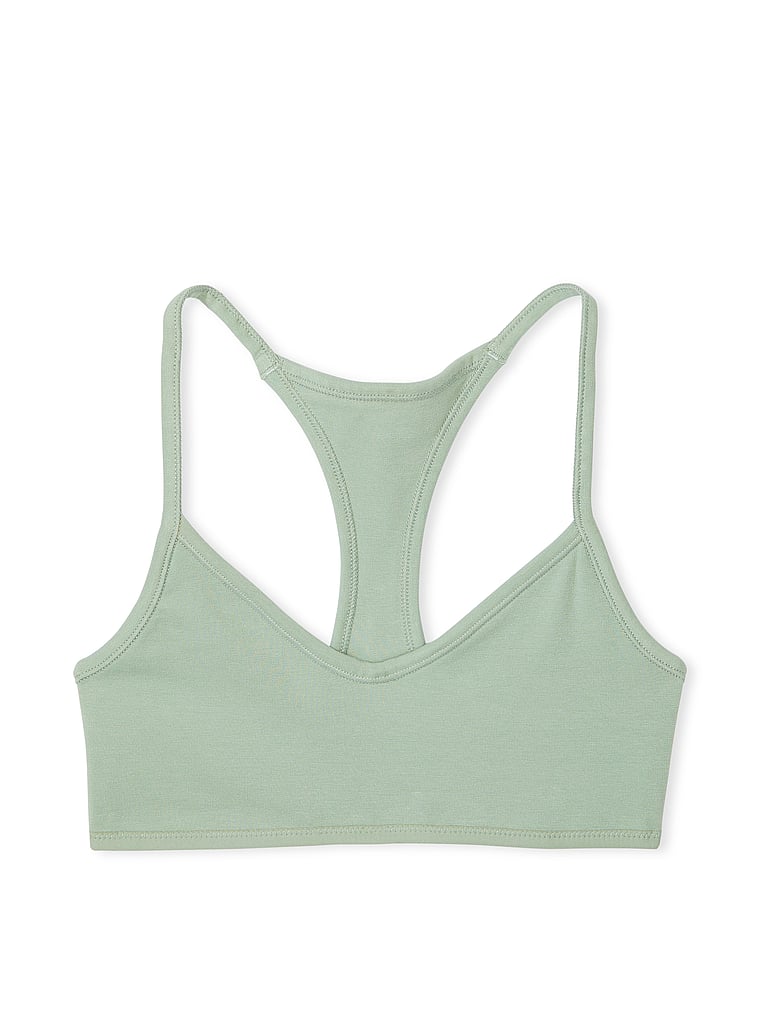 Buy Base Cotton Racerback Bralette, - Order undefined online - PINK