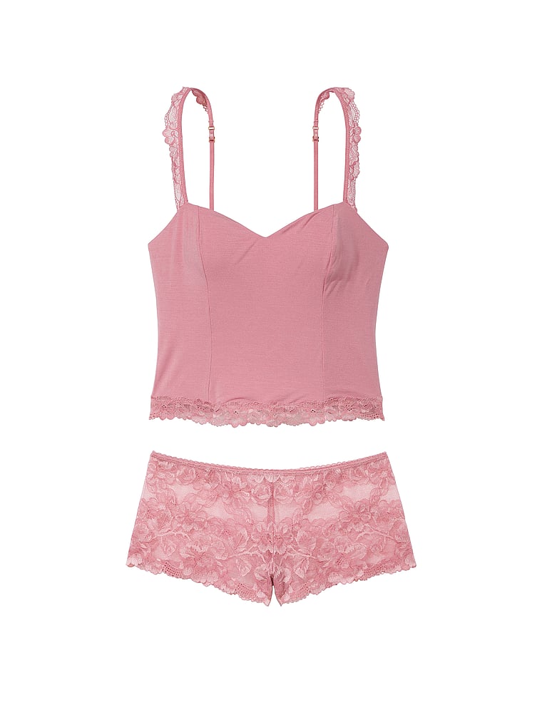 Buy Modal & Lace Cropped Cami Set - Order Cami Sets online 5000009534 ...