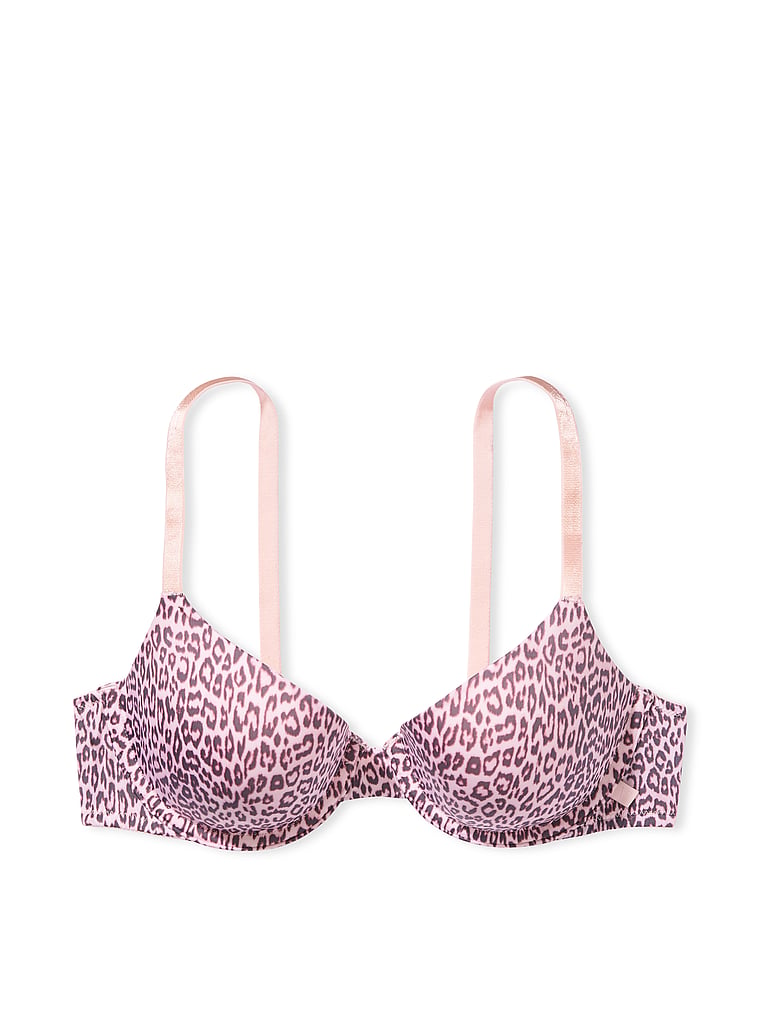 Buy Sexy Tee Smooth Lightly Lined Demi Bra, Pink Leopard - Order Bras ...
