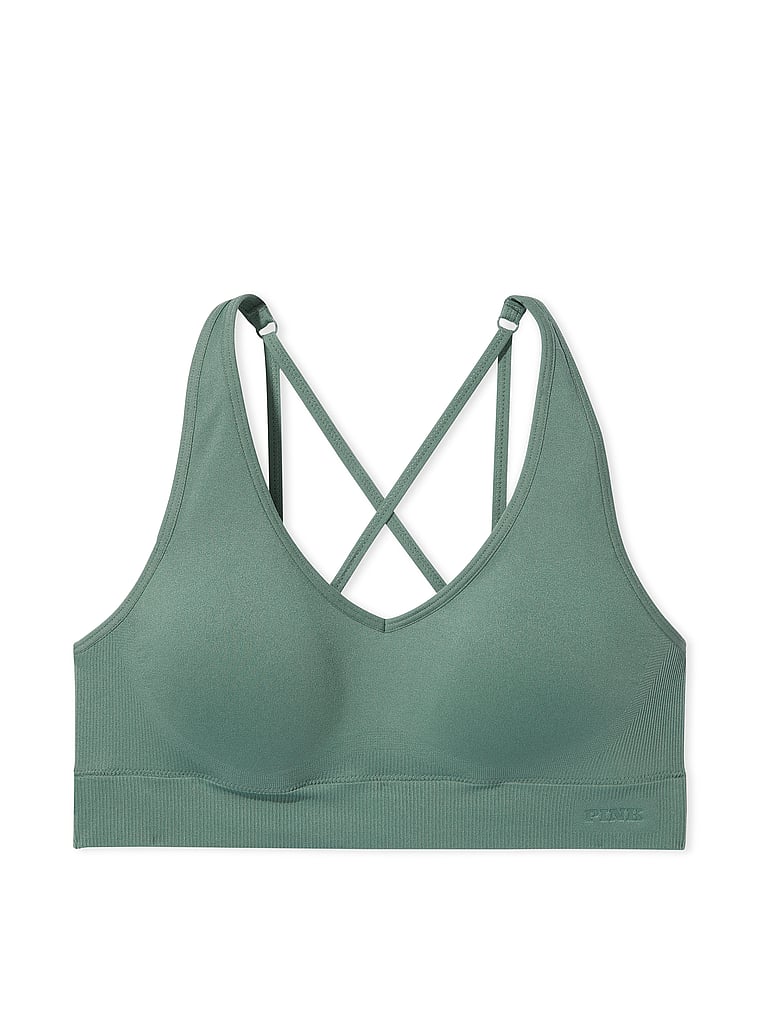 Buy Seamless Air Medium-Impact Sports Bra, Fresh Forest - Order Sport ...