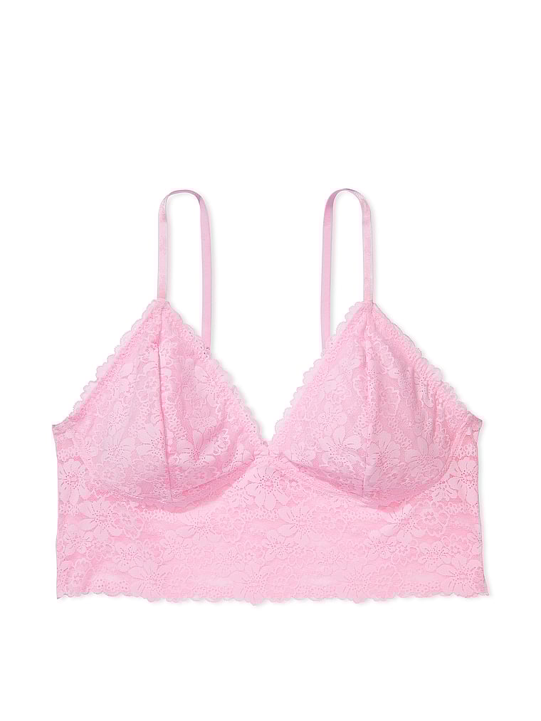 Buy Wink Longline Bralette, Pink Bubble - Order Bralettes online - PINK
