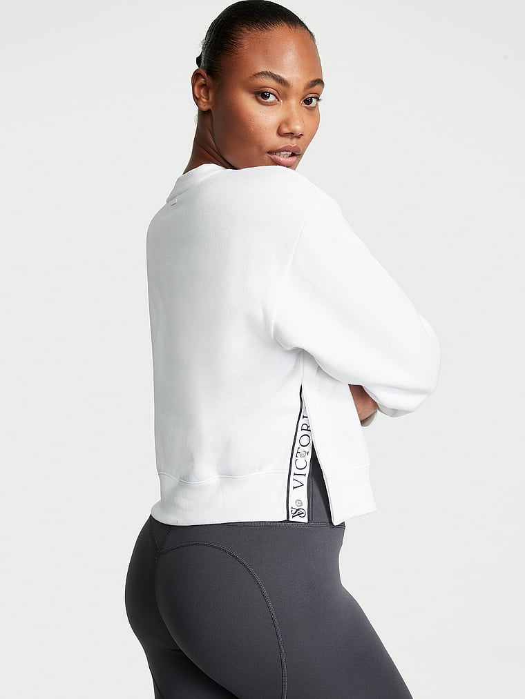 Buy Cotton Fleece Oversize Snap Crewneck, - Order undefined online ...