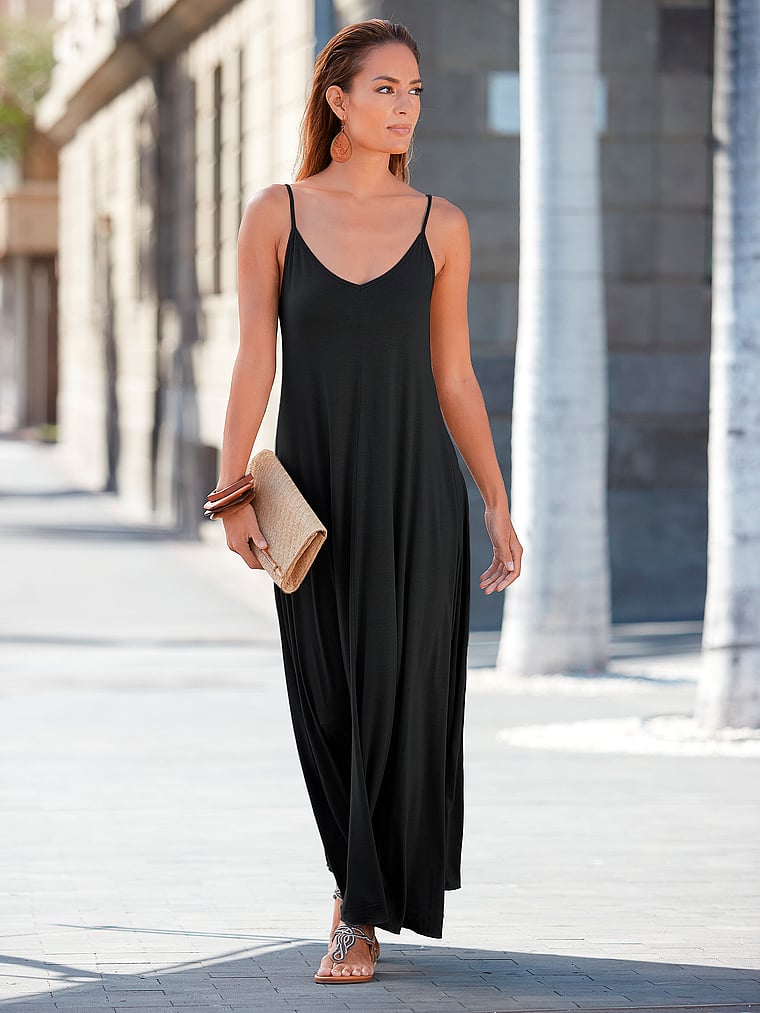 Buy Relaxed Maxi Dress, Black - Order Dresses online - Victoria's Secret US