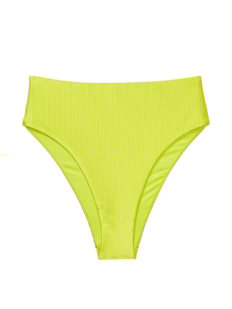 Buy High-Waist Cheeky Bikini Bottom, Limelight - Order Bikini Bottom ...