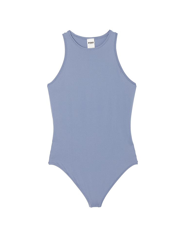 Buy Base Stretch High-Neck Bodysuit, - Order undefined online - PINK US