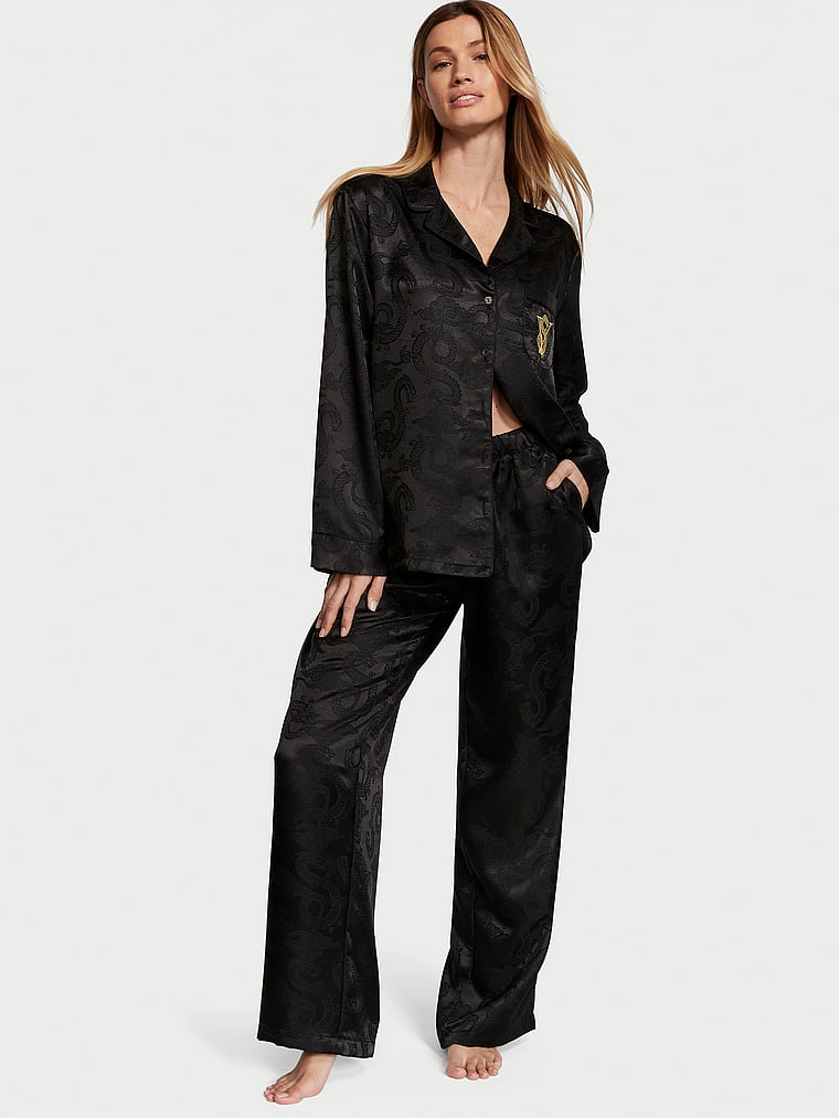 Buy Satin Long Pajama Set, - Order undefined online - Victoria's Secret US
