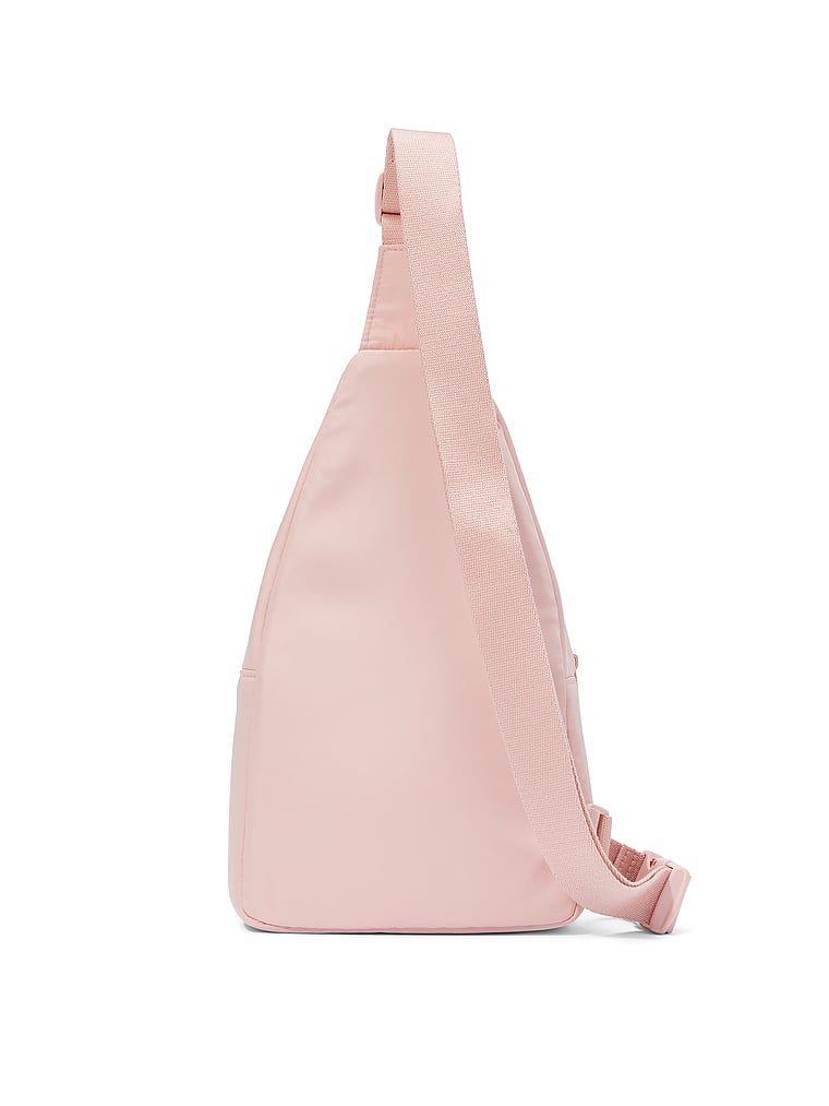Nylon Sling Backpack - PINK - pink - PINK US