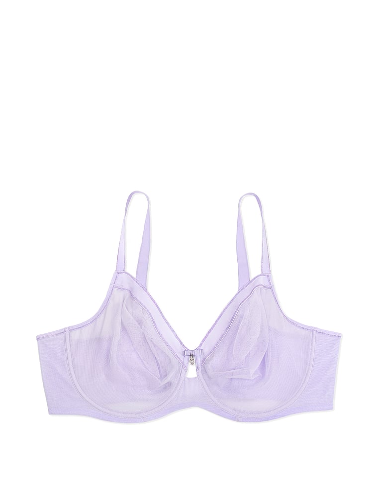 Buy Sheer Mesh Shimmer-Trim Unlined Bra, - Order undefined online ...