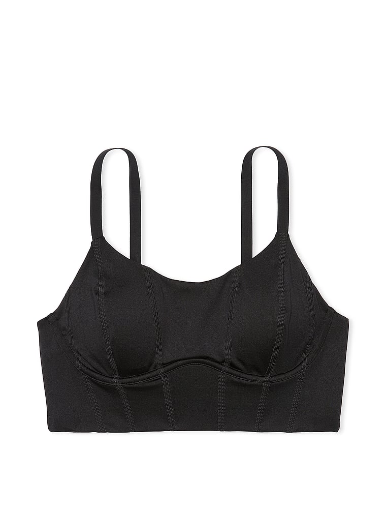 Buy The Wave Ultimate Longline Sports Bra, Pure Black - Order Sport ...