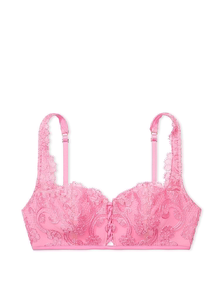 Buy Boho Floral Embroidery Lightly Lined Wireless Bra Top, - Order ...