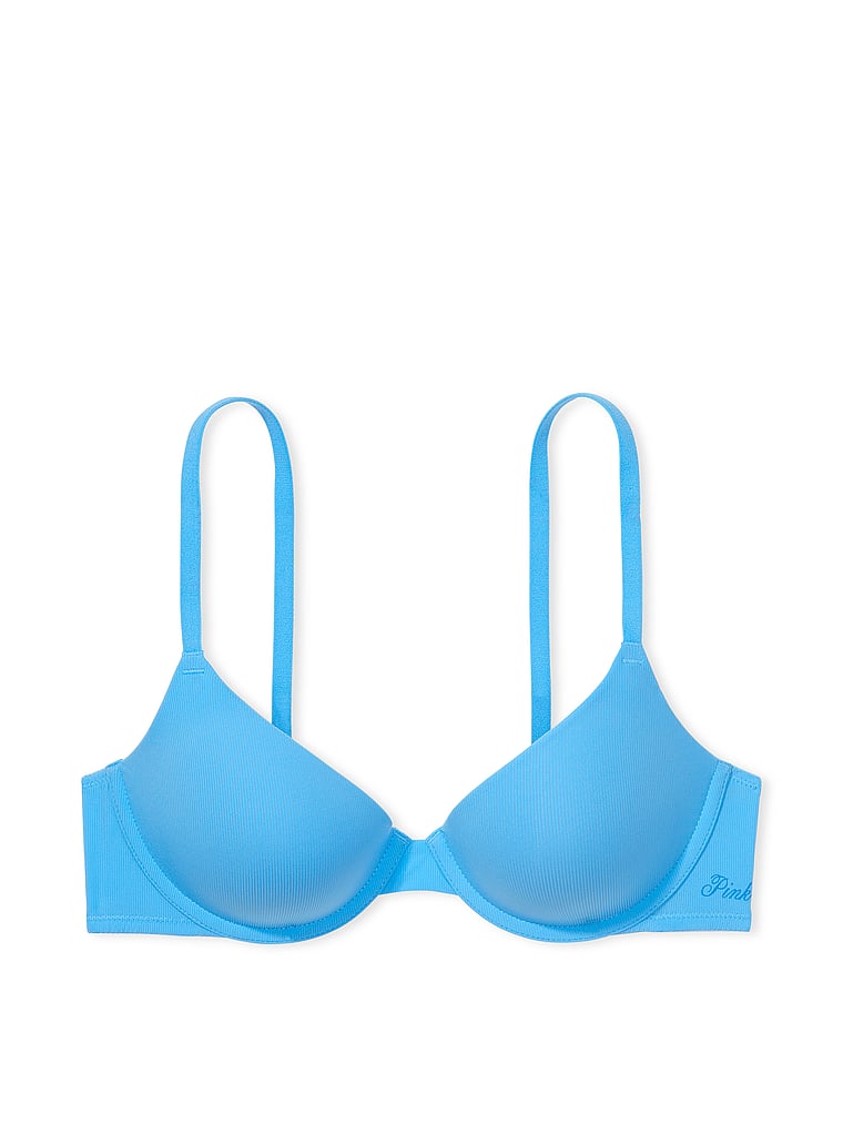 Buy Wear Everywhere Lightly Lined T-Shirt Bra, Castaway Blue - Order ...