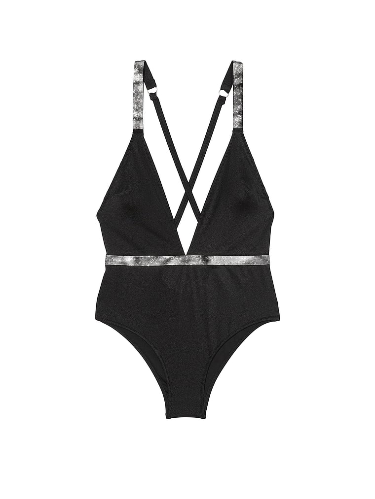Buy Shine Plunge One-Piece Swimsuit, undefined - Order One-Piece online ...