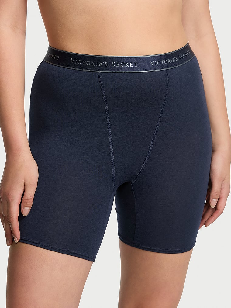 Buy Logo Cotton High-Waist Boxer Brief, Vs White - Order Panties online ...