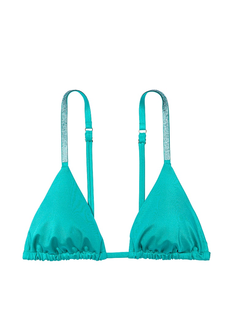 Buy Shine Strap Triangle Bikini Top Order Bikini Top Online
