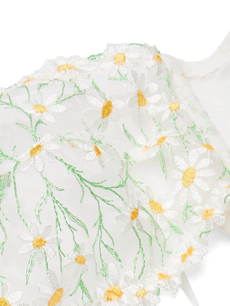 Buy Daisy Chain Embroidery Halter Teddy, Coconut White - Order Teddies ...