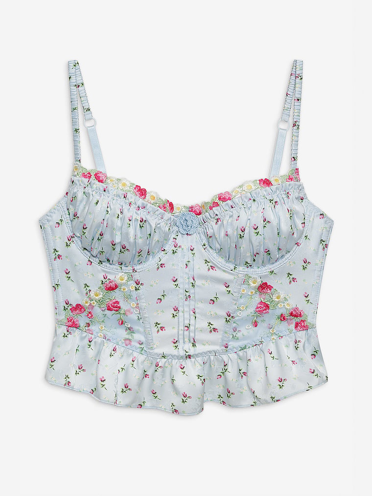 Buy Aurelia Bustier, Blue/Pink - Order BUSTIER-LINGERIE online ...