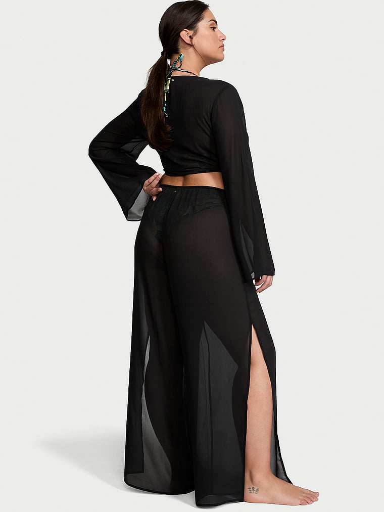 VS Sheer Crinkle Wrap Top | Hamilton Place