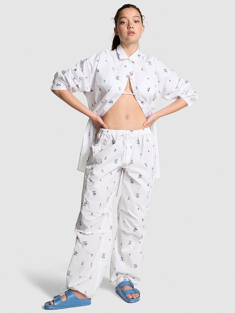 Buy Cotton Poplin Cover-Up Shirt - Order Cover-Ups online 1124800100 - PINK