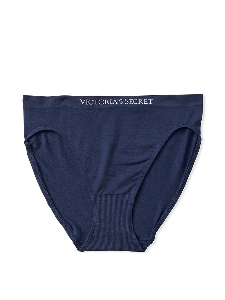 Buy Seamless High-Leg Brief Panty, Noir Navy - Order Panties online ...