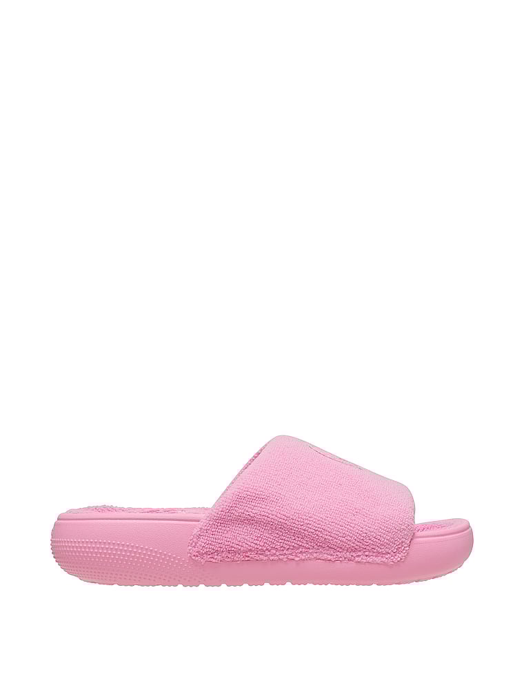 Buy Classic Towel Slides, Pink Tweed - Order Shoes online - PINK US