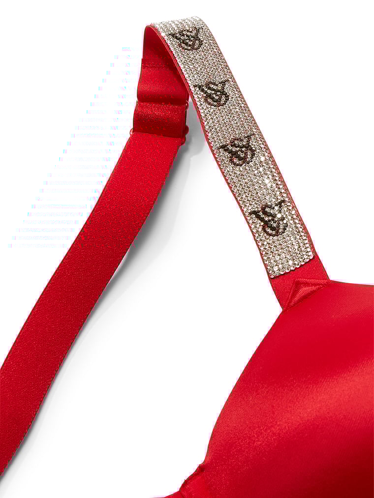 Buy Bombshell Add-2-Cups Shine Strap Push-Up Bra, Lipstick - Order Bras ...