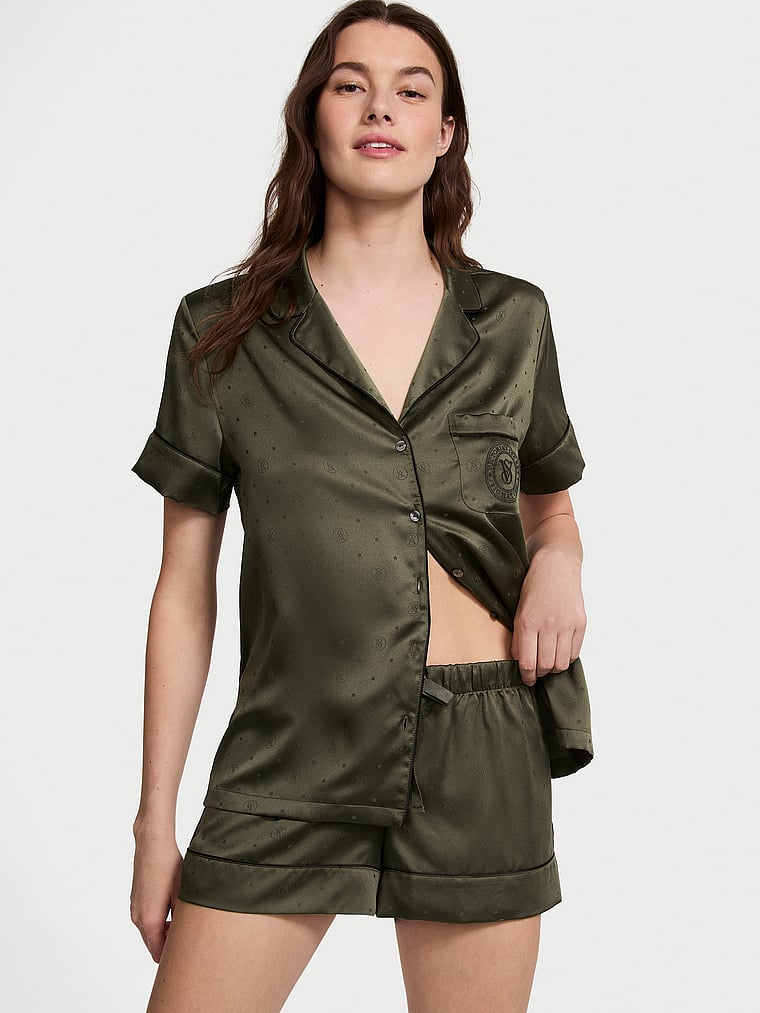 Buy Satin Short Pajama Set - Order Pajamas Sets online 5000006214 ...