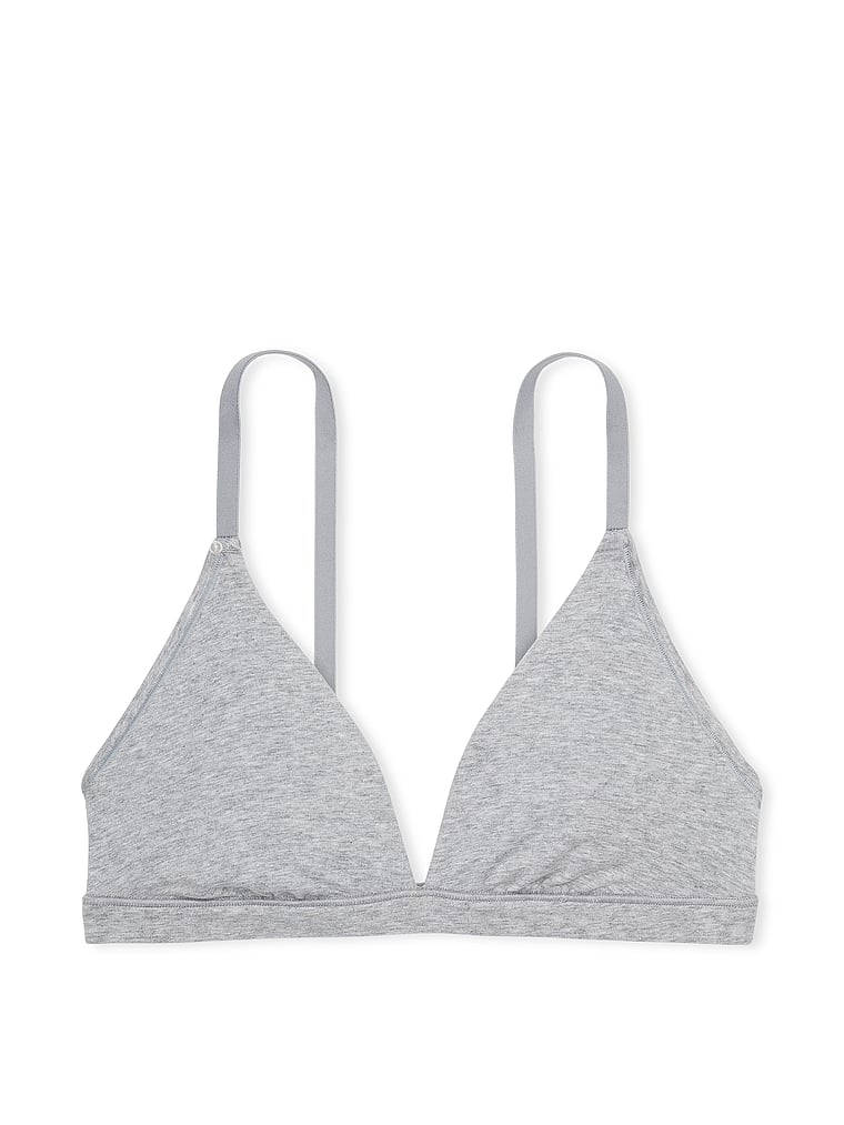 Buy Triangle Bralette, Medium Heather Grey - Order Bralettes online ...