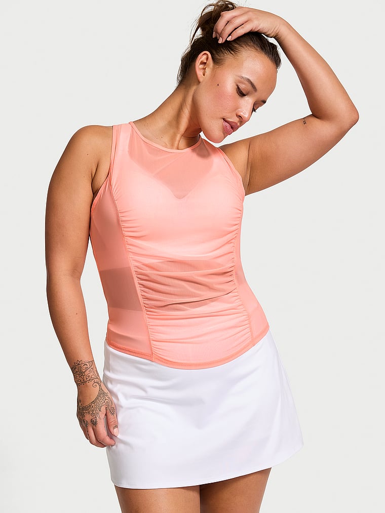 Buy Mesh Ruched Tank Top, - Order undefined online - Victoria's Secret US