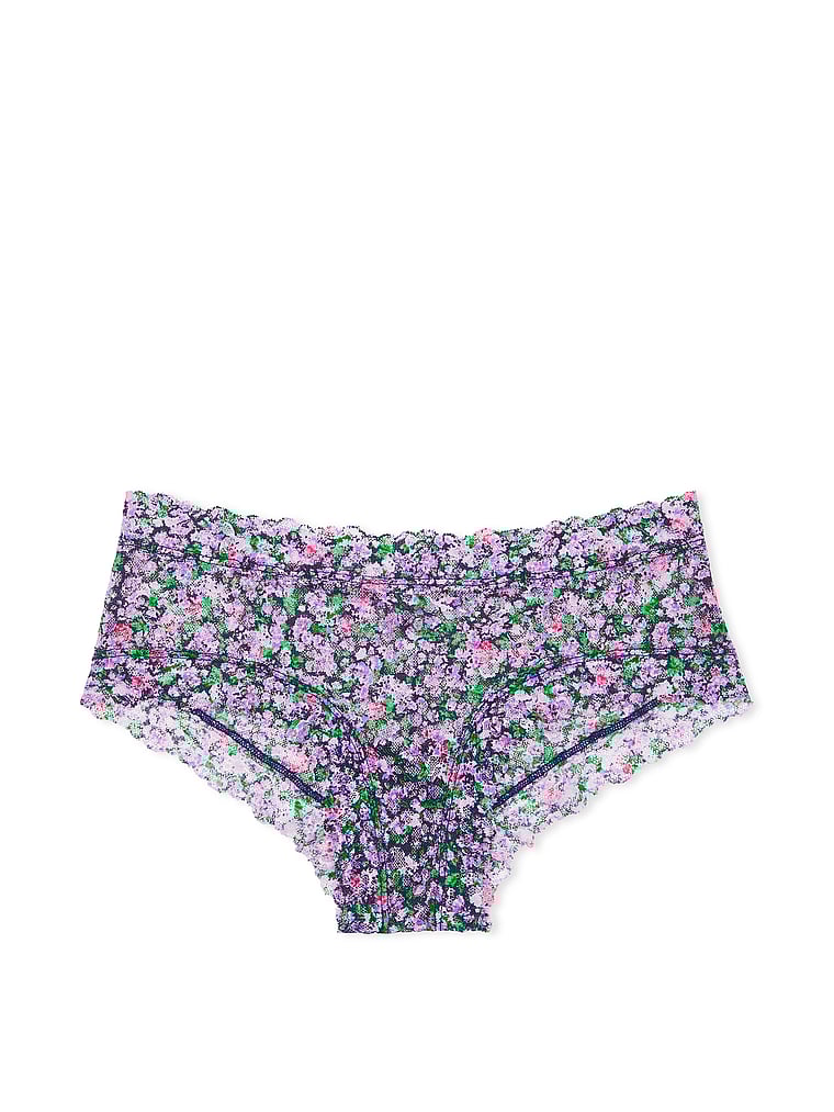 Buy Posey Lace Cheeky Panty, Ensign Navy Ditsy Floral - Order Panties ...