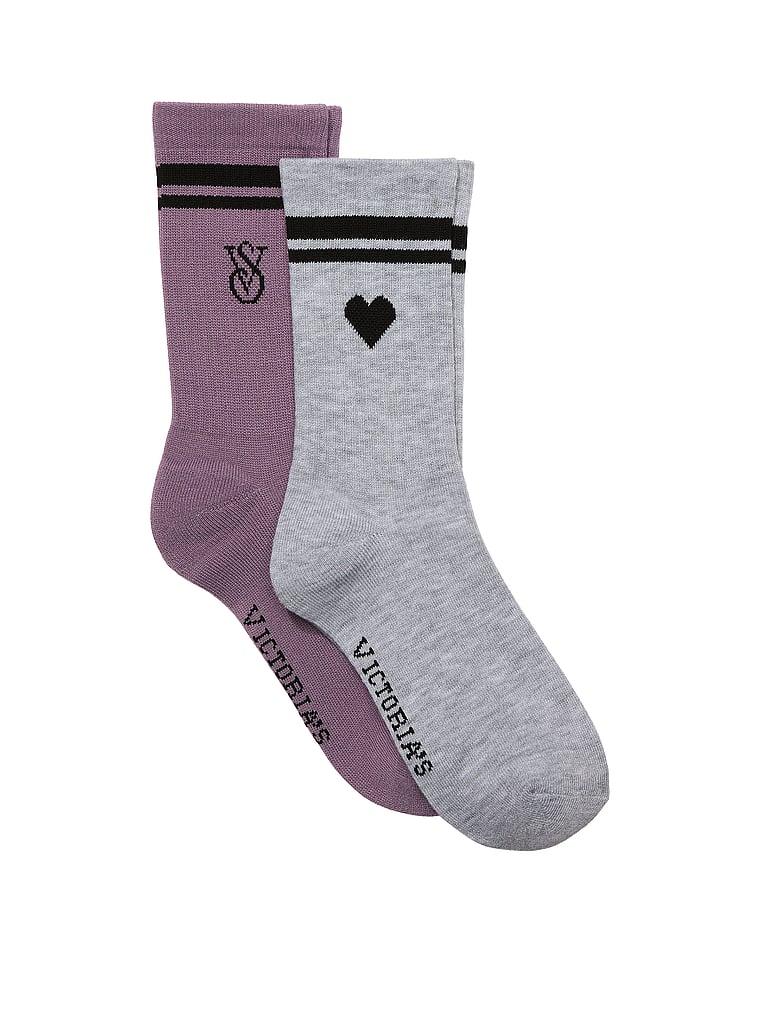 Buy 2-Pack Crew Sock - Order Socks online 5000009741 - Victoria's Secret US