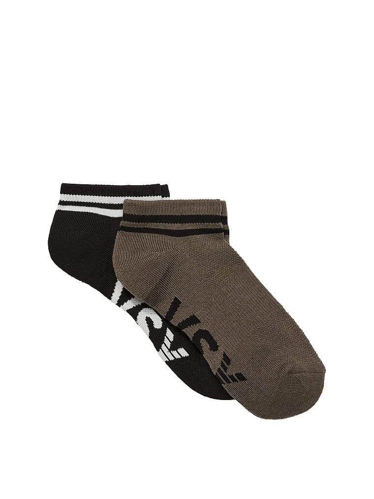 Buy 2-Pack Ankle Socks, Terra Olive And Black - Order Socks online ...
