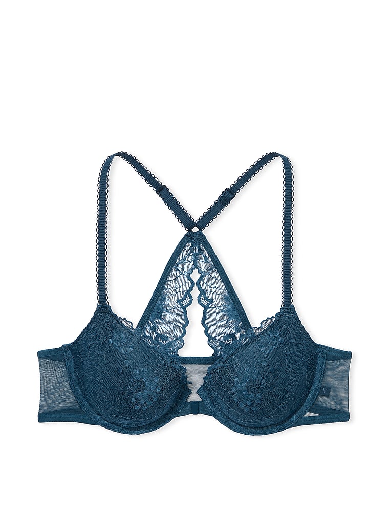 Buy Sexy Tee Lightly Lined Lace Demi Bra, Midnight Sea - Order Bras ...