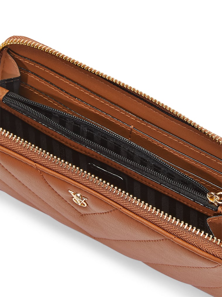 Buy Large Wallet with Zip, Brown - Order Small Accessories online ...