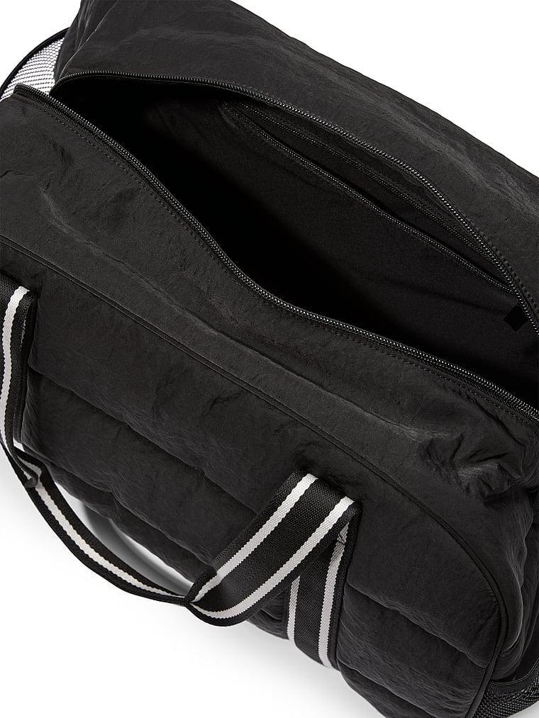 PINK Quilted Puffer Duffle Bag | Hamilton Place