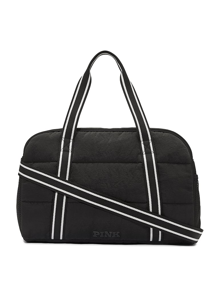 PINK Quilted Puffer Duffle Bag | Hamilton Place