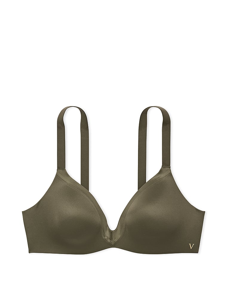 Buy Infinity Flex Lightly Lined Wireless Plunge Bra, Casual Olive ...