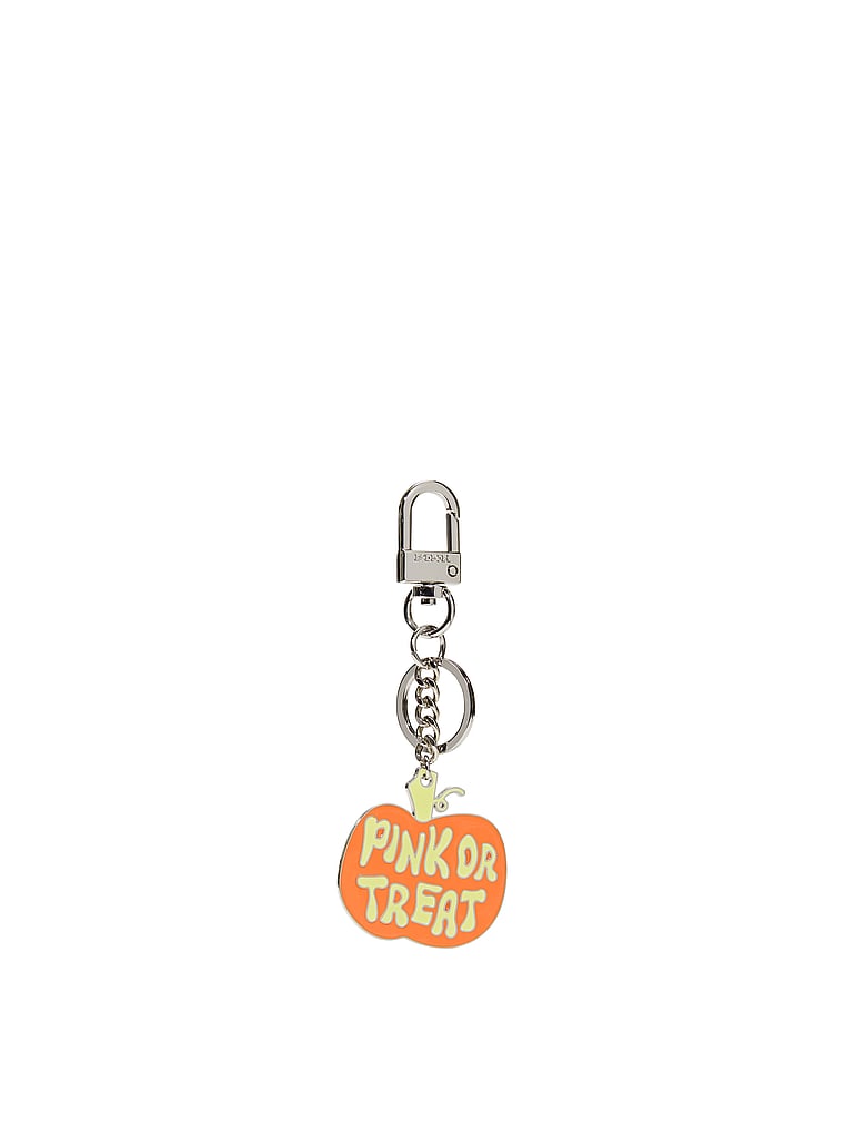 Buy Halloween Logo Keychain Charm, Pink Or Treat - Order Small ...
