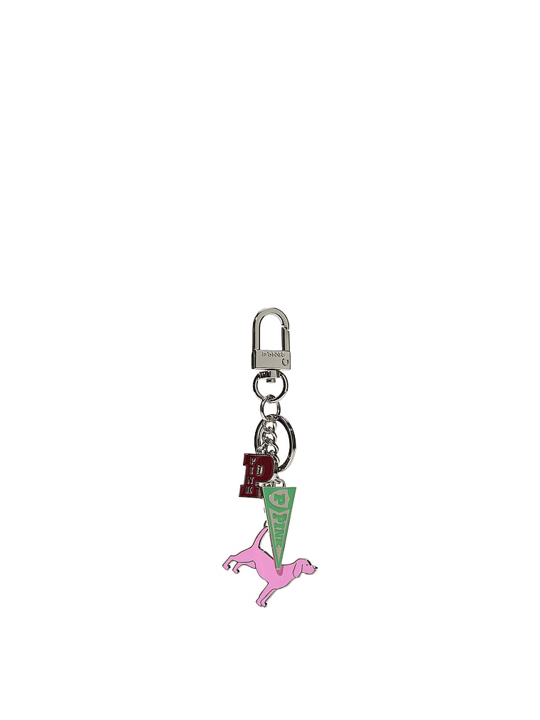 Buy Logo Keychain Charm, undefined - Order undefined online - PINK