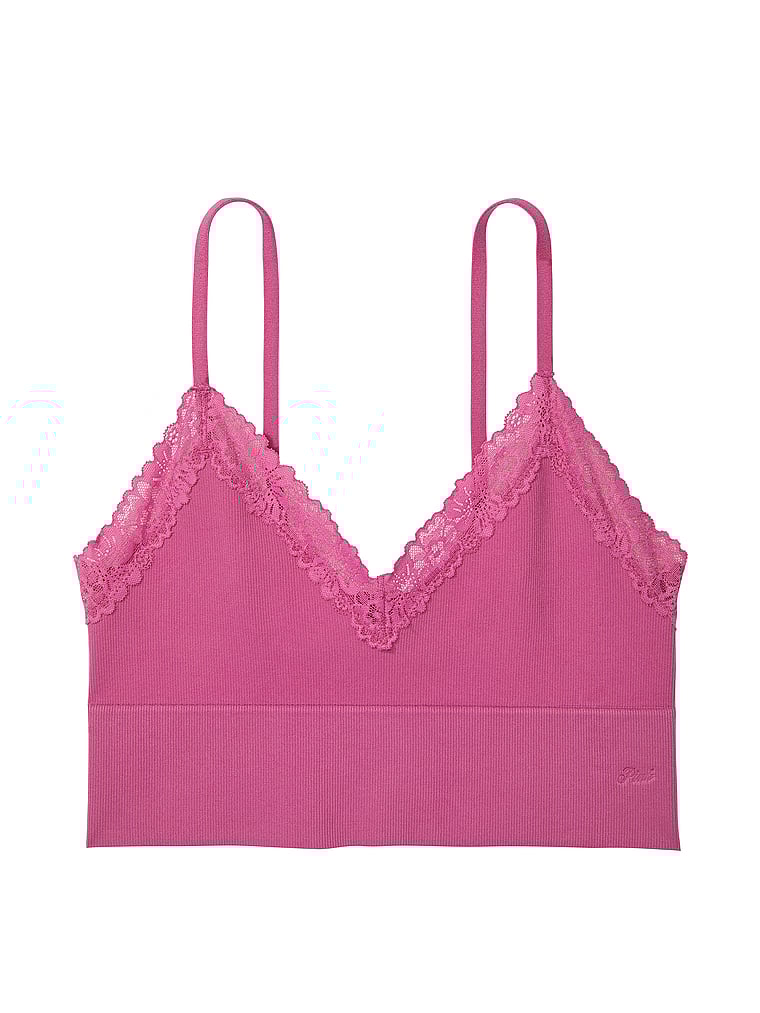 Buy Seamless Rib Unlined Longline Bralette - Order Bralettes online ...